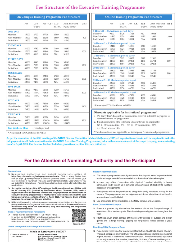 Fee Stru 2023-24 | PDF | Mumbai