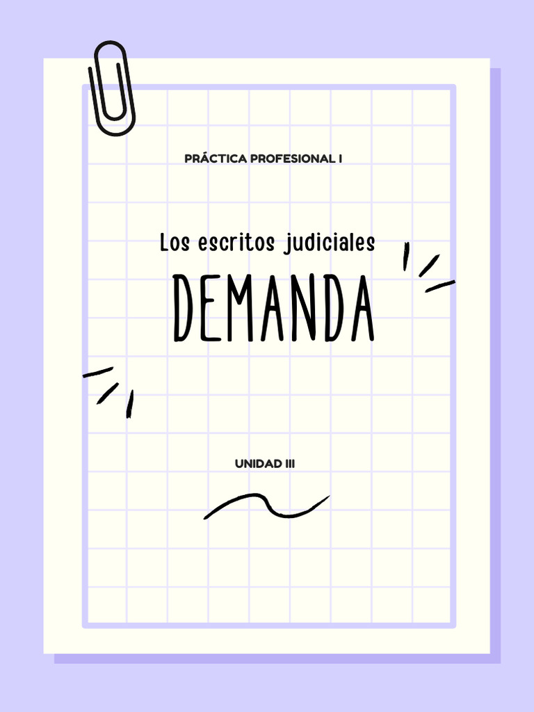 Estructura de una Demanda Legal | PDF | Caso de ley | Demanda judicial