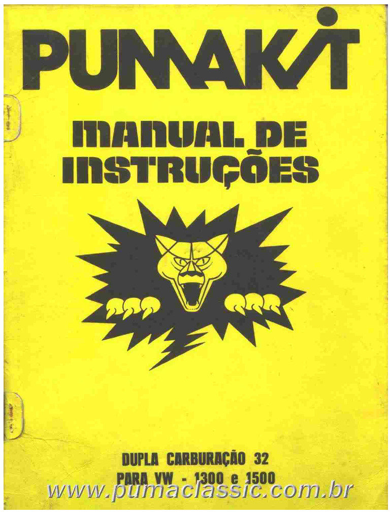 Manual Instruções Puma Kit | PDF