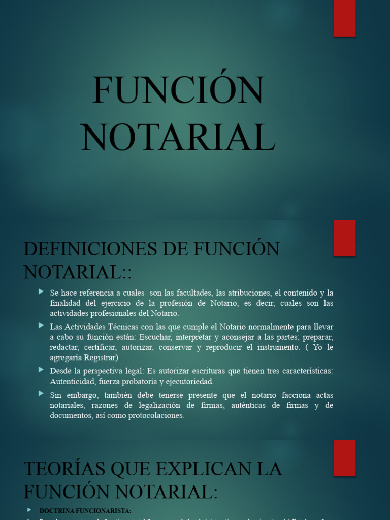 Tema 4 FUNCIÓN NOTARIAL | PDF