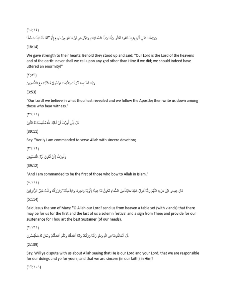 Quran Dua | PDF | God In Islam | Glory (Religion)