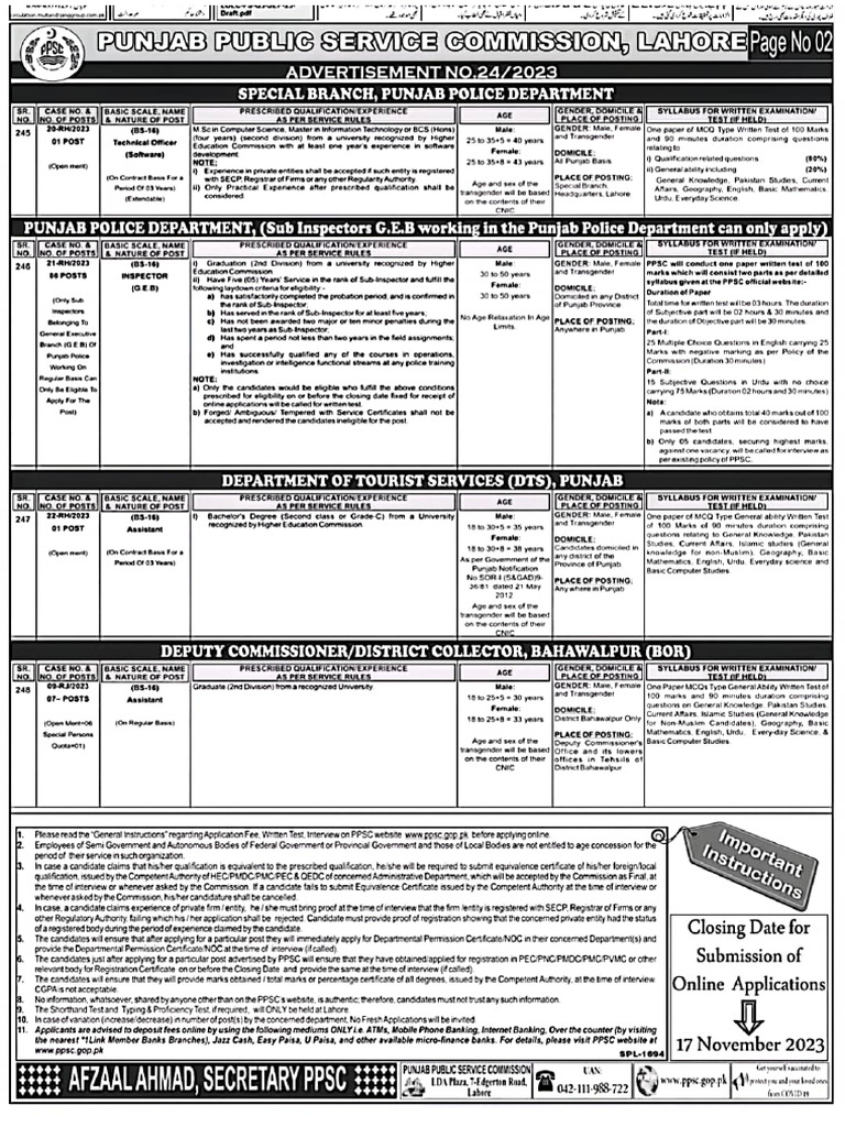 PPSC Add-24 | PDF