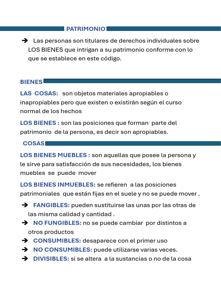 Derecho | PDF | Bienes (Ley) | Bienes