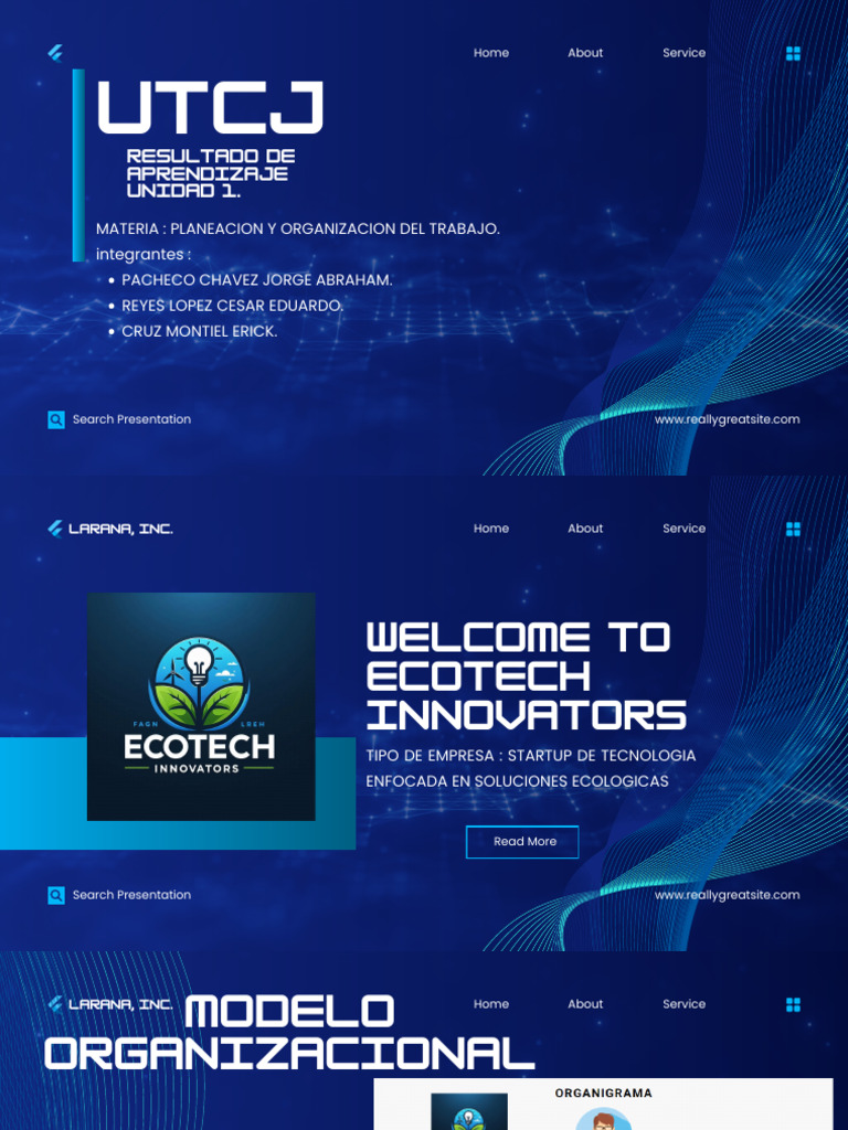 Blue Futuristic Tech Company Presentation | PDF | Business | Marketing
