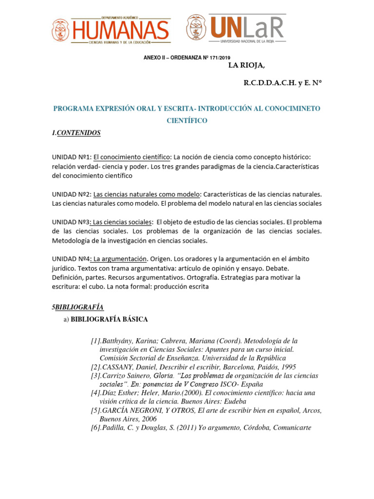 Programa Conocim - Expr Abogacía 21-1 | PDF | Maestros | Doctorado