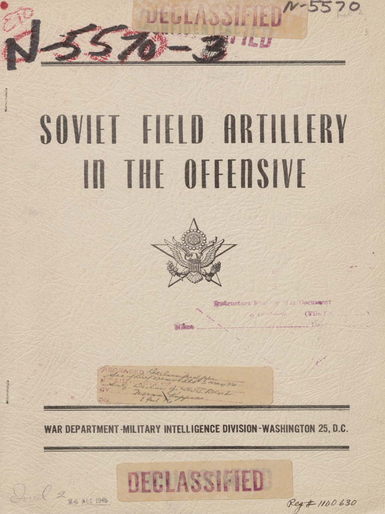 Soviet Field Artillery in The Offensive | PDF | Artillery | Reconnaissance