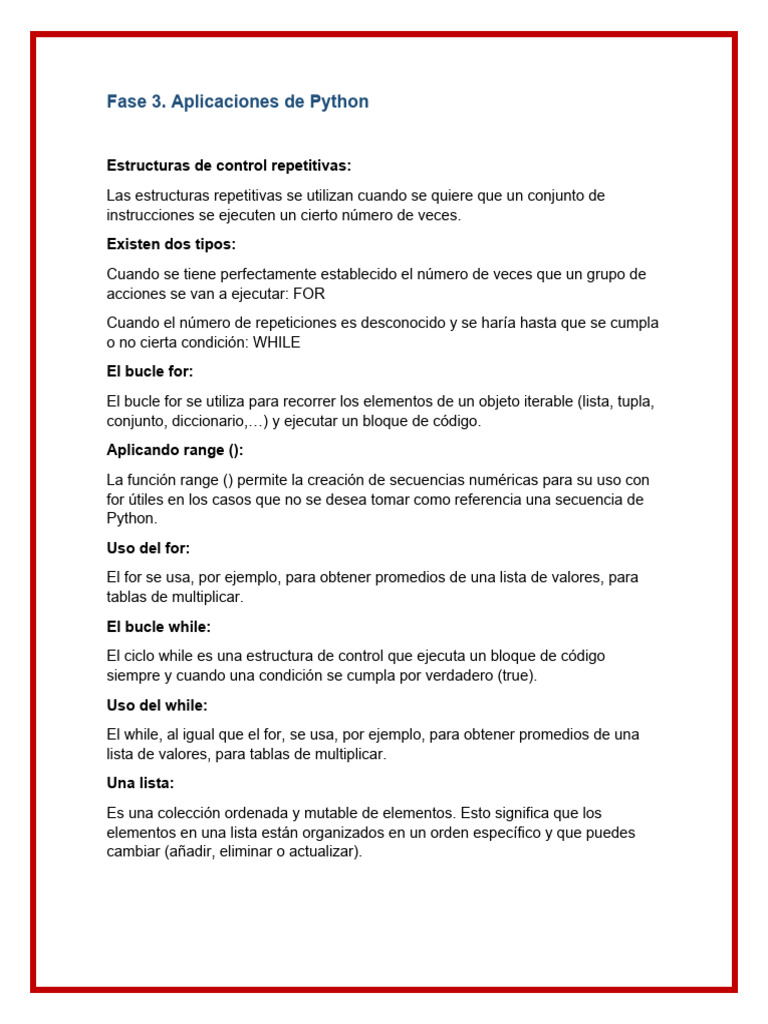 Act6 Glosario | PDF | Python (lenguaje de programación) | Informática