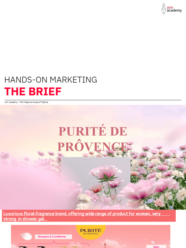 AIM-Hands-On-Marketing-Graduation-Project-Brief Purite | PDF | Brand