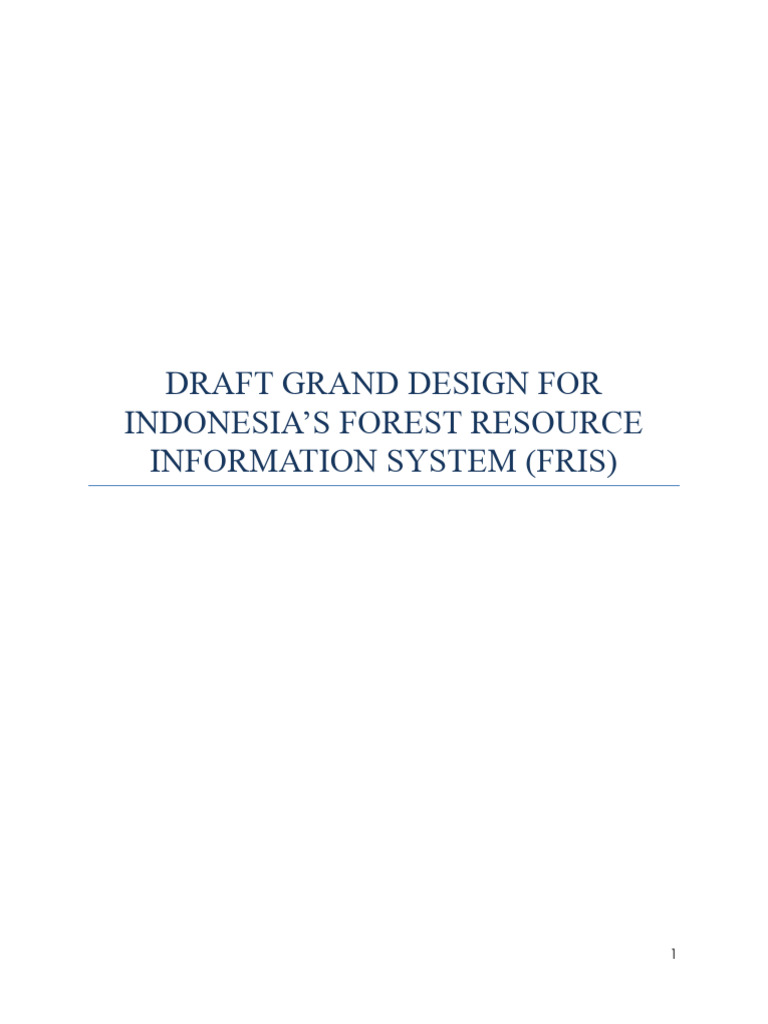 FRIS Draft Design - March 09 | PDF | Deforestation | Forestry