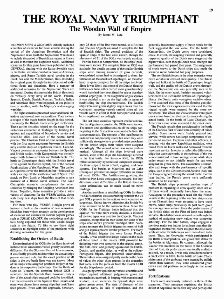 The Royal Navy Triumphant WSIM | PDF