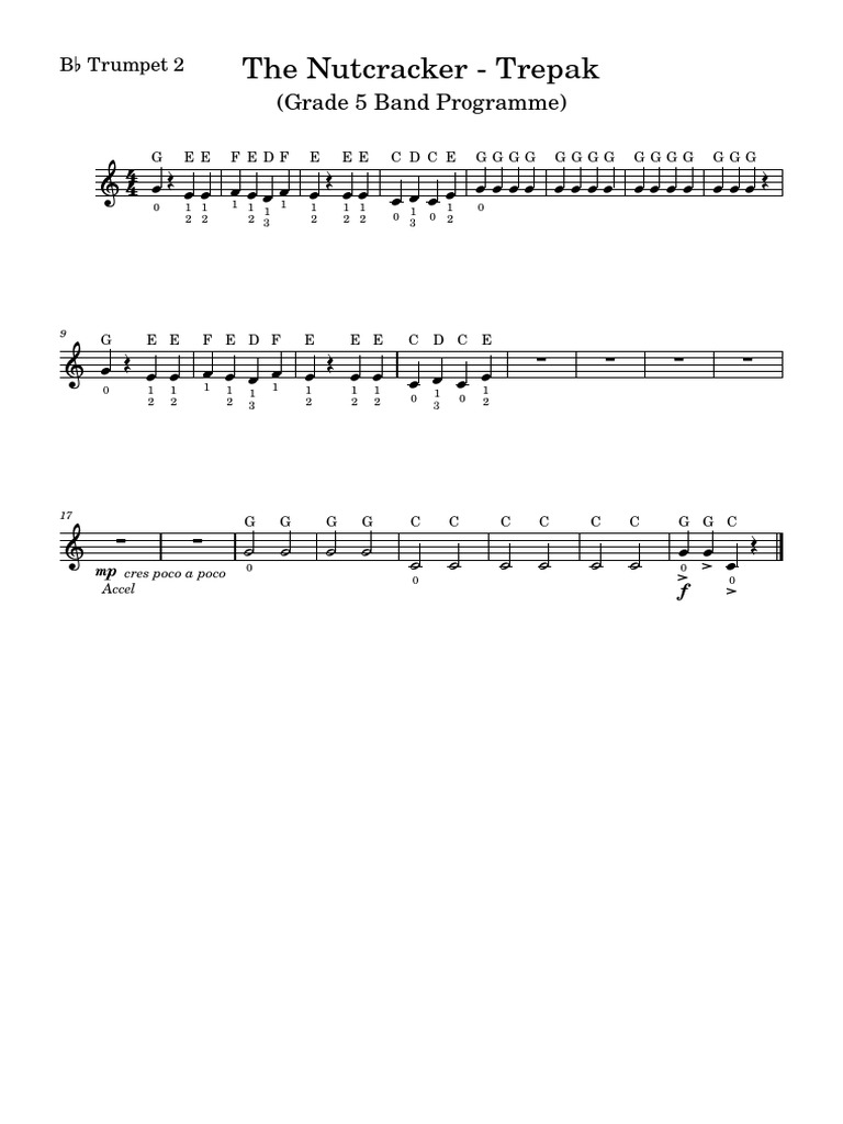 The Nutcracker and Trepak-Bb Trumpet 2 | PDF