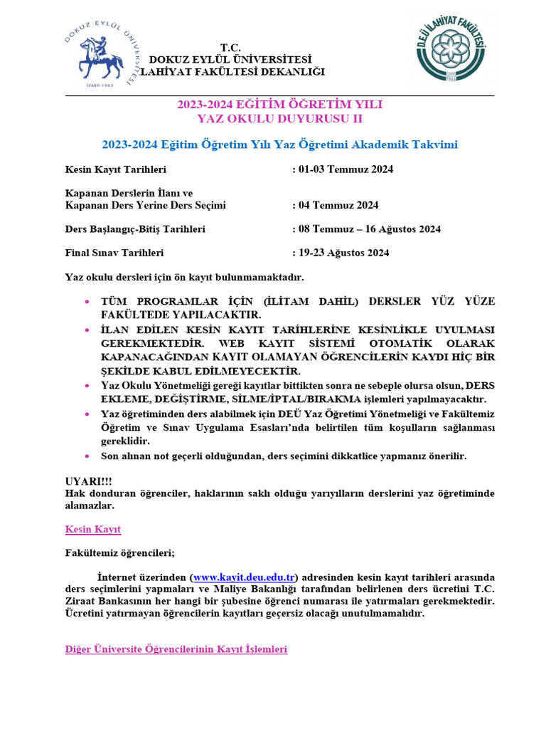 2024-yaz-okulu-duyurusu (4) | PDF