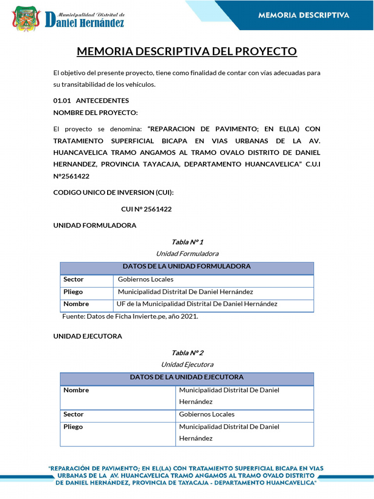 Memoria Descriptiva | PDF | Precipitación | Clima