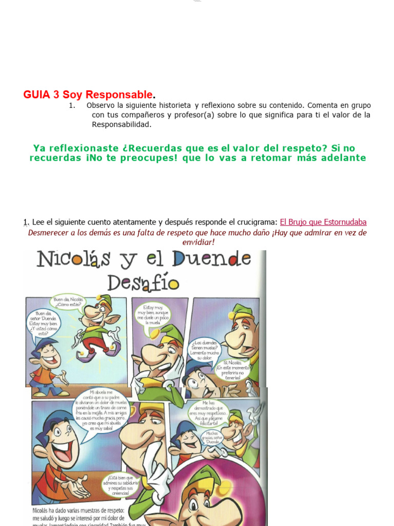 Guía Valores Etica Y Respeto Pdf