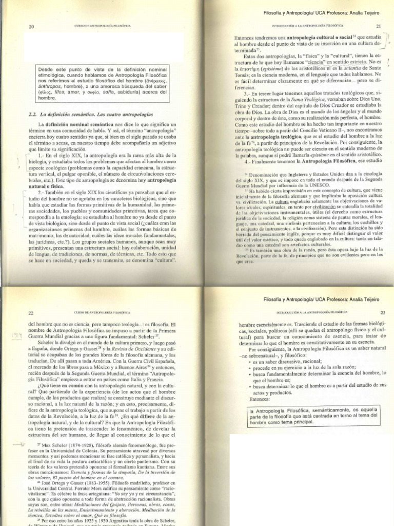 Punto A Definición Antrop Filos | PDF | Antropología | Antropología ...