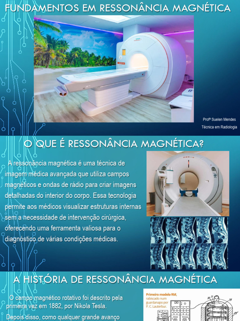Fundamentos em RM Aula 01 | PDF | Imagem de ressonância magnética | Magnetismo