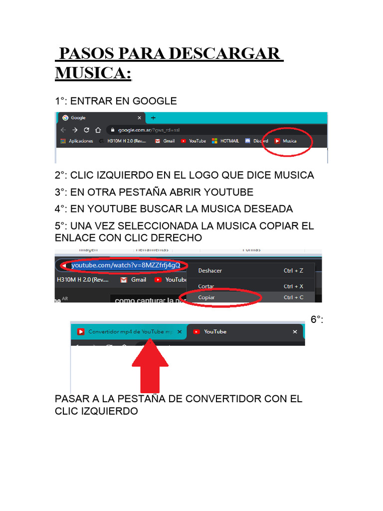 Descargar Música de YouTube Fácilmente | PDF
