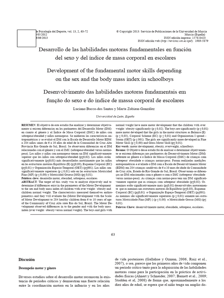 Paper Mot | PDF | Obesidad | Estilo de vida sedentario