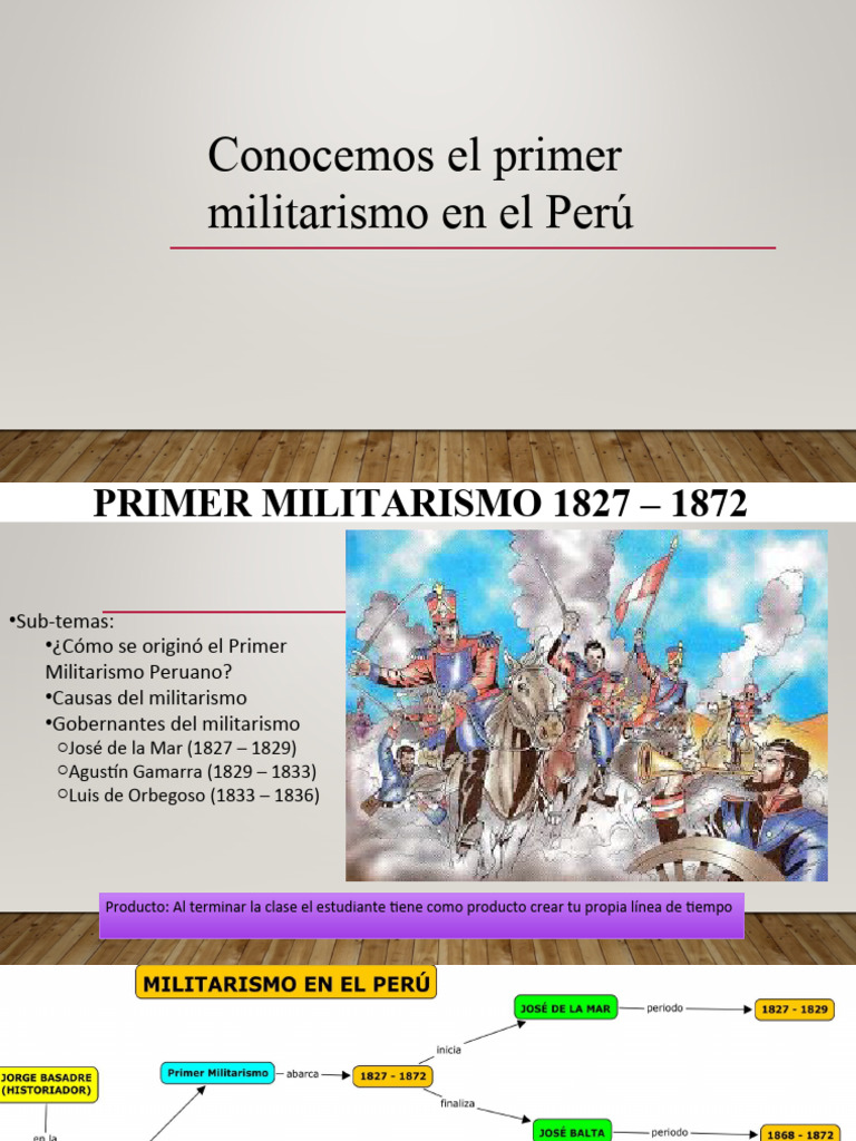 Tema #1 Primer Militarismo | PDF | América del Sur | Perú