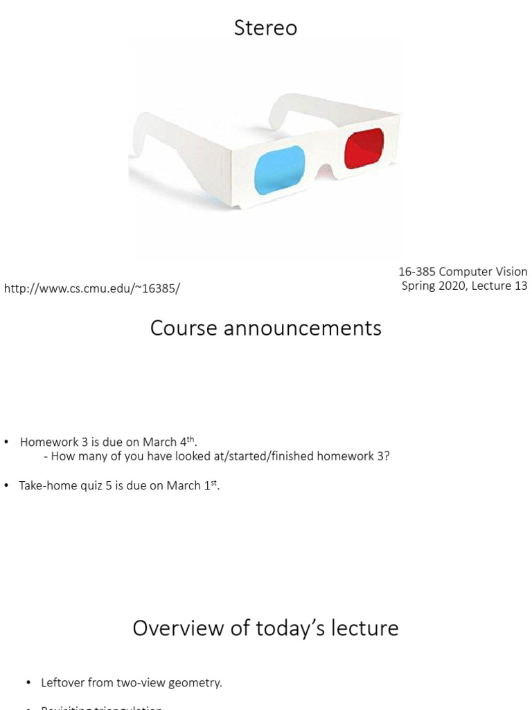 Lecture 13 | PDF | Computer Graphics | Signal Processing