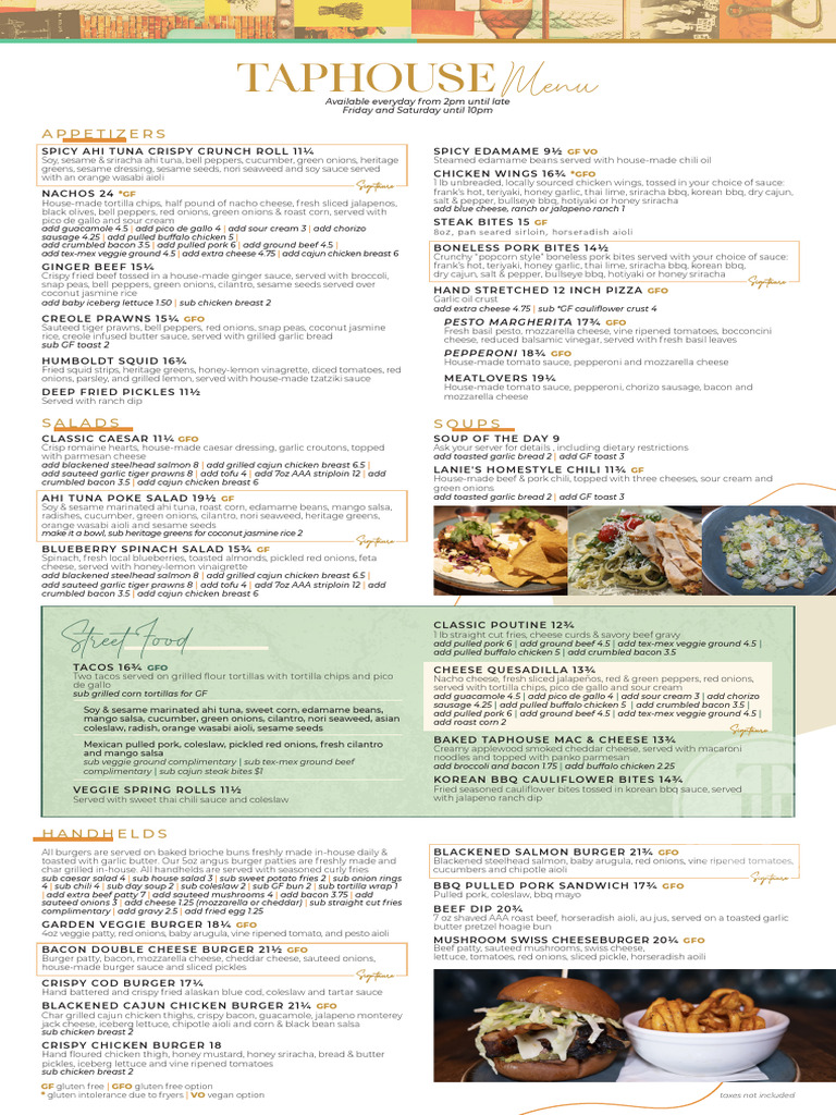 Main Menu 1 1 | PDF | Hamburgers | Sauce