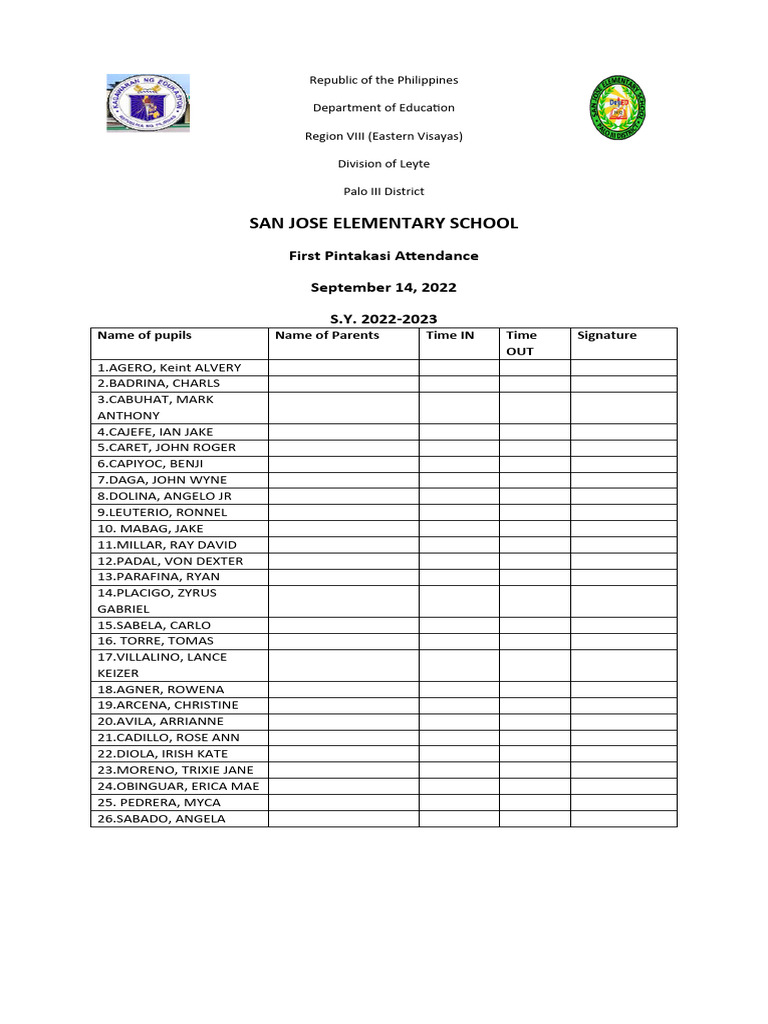 Pintakasi Attendance | PDF