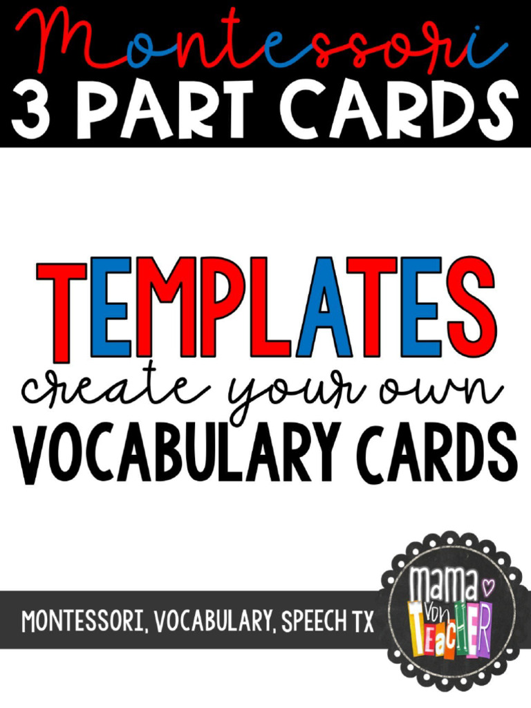 Tarjetas de 3 Partes Montessori | PDF | Foreign Language Studies ...