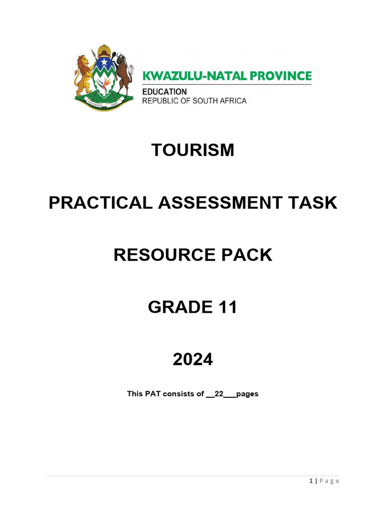 Grade 11 Pat Resource Pack Pdf Tourism Rail Transport