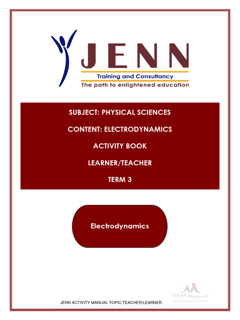 Electrodynamics Activity Book | PDF | Electric Generator | Alternating Current