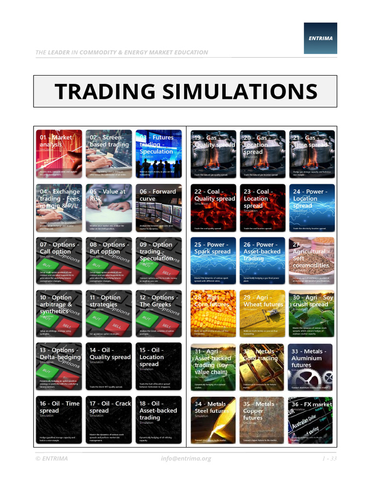 Entrima Guide Trading Simulations | PDF | Margin (Finance) | Greeks (Finance)