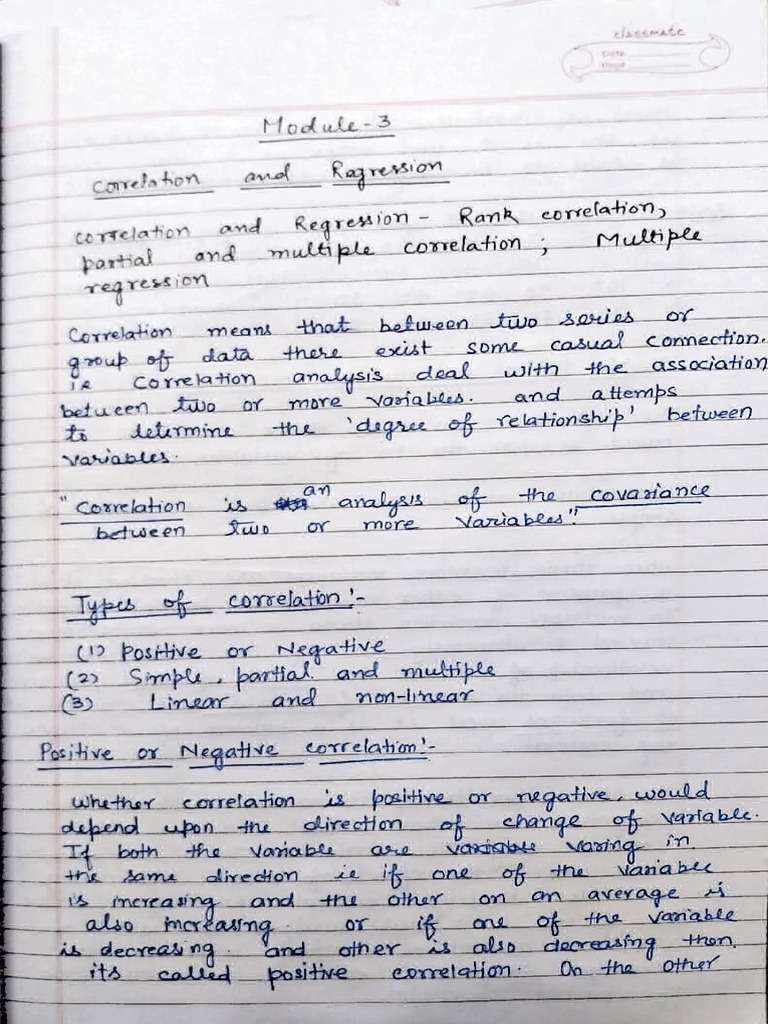 Coefficient Of Correlation Pdf Multivariate Statistics Statistics