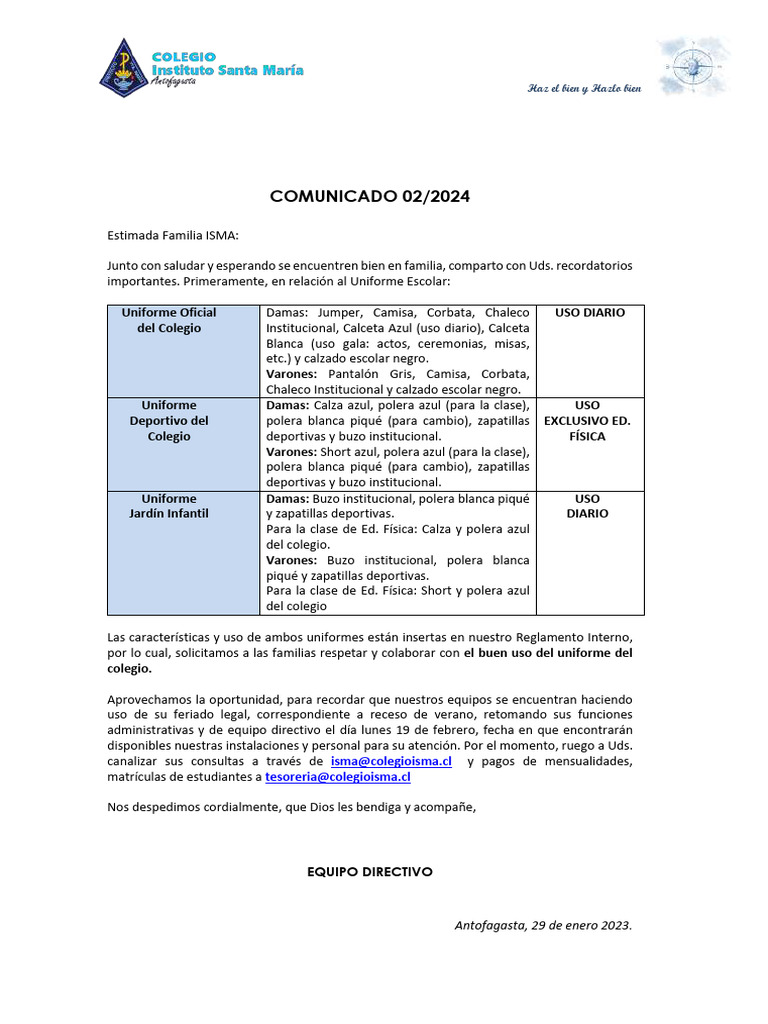 Comunicado texto | PDF | Ropa | Moda