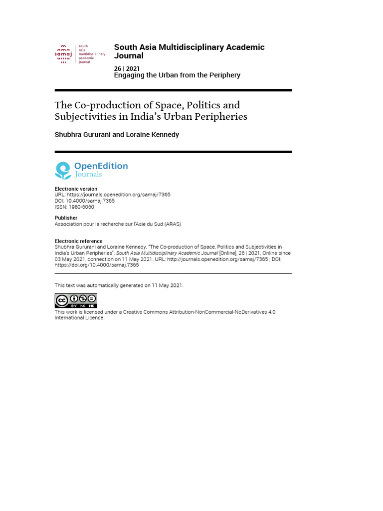 gururani-2021-coproduction-periphery-pdf-methodology-ethnography