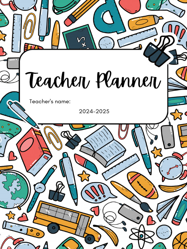 Free PDF Teacher Planner | PDF