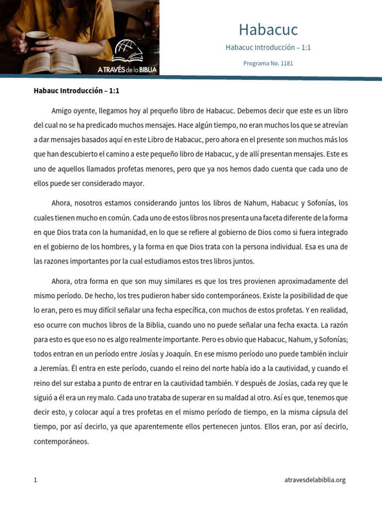 Habacuc 1,1 | PDF