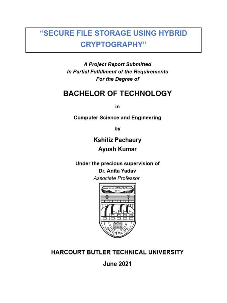 Report - FINAL CS | PDF | Key (Cryptography) | Encryption