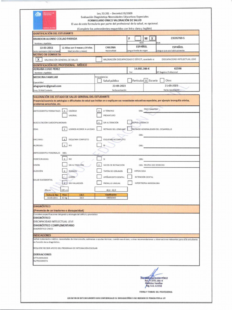 Brando Alonso Collao Parada | PDF