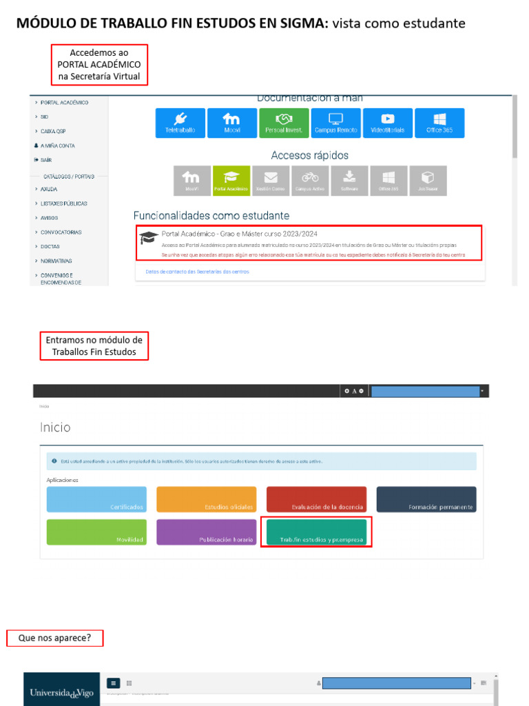 SIGMA - TFG - Guia Estudante | PDF