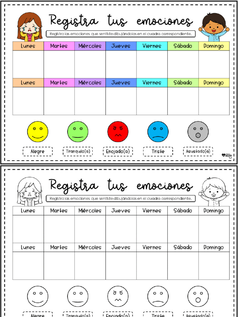 Calendario de Emociones | PDF
