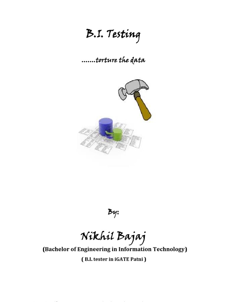 BI Testing Tutorial V1.0 | PDF | Business Intelligence | Data Warehouse