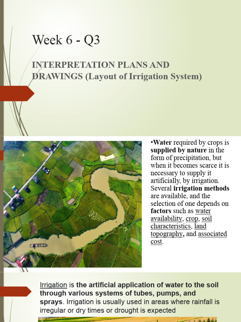 Hort. Week 6 | PDF | Irrigation | Water