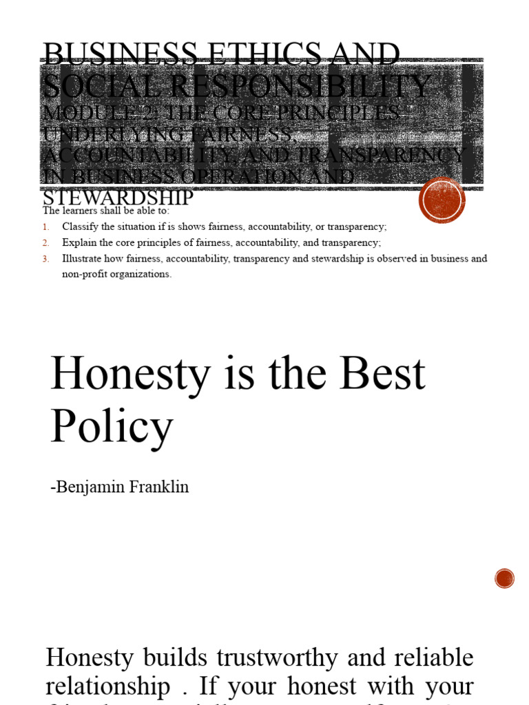 Week 2 | PDF | Accountability | Transparency (Behavior)