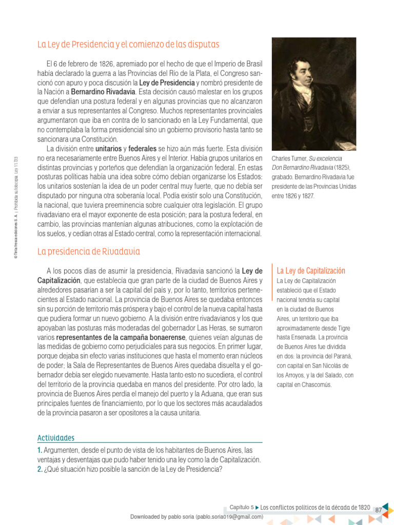 Historia 3 Tinta Fresca 88 89 2 | PDF | Buenos Aires | Argentina