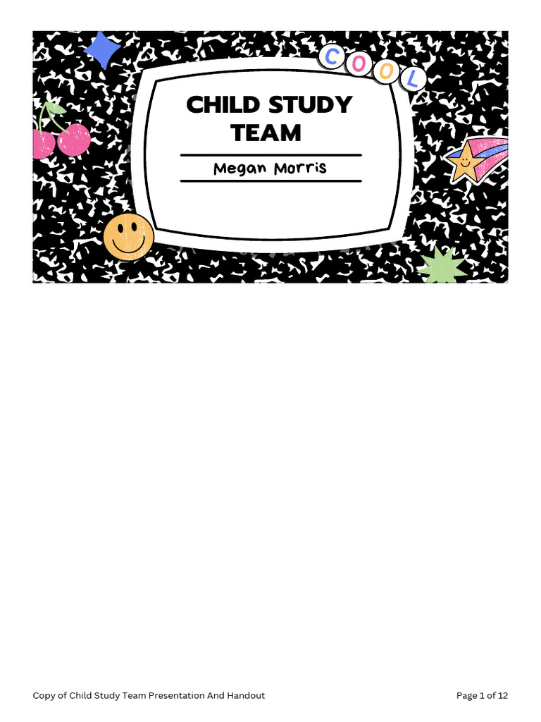 Child Study Team Overview and Roles | PDF | Individualized Education ...