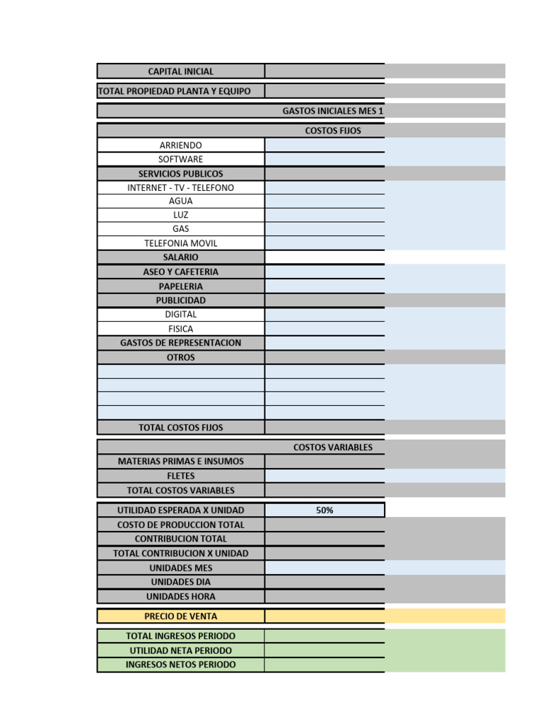 Modelo Contable Proyectos 2022 | PDF | Economias | Negocios económicos