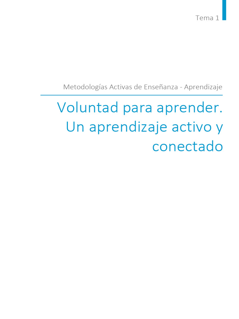 Tema1 - Un Aprendizaje Conectado | PDF | Enseñando | Aprendizaje