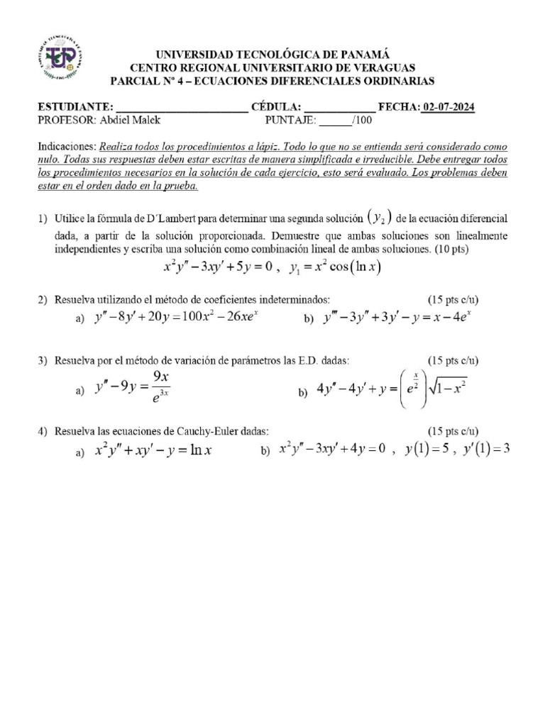 Differential Equations Solutions | PDF | Teaching Methods & Materials