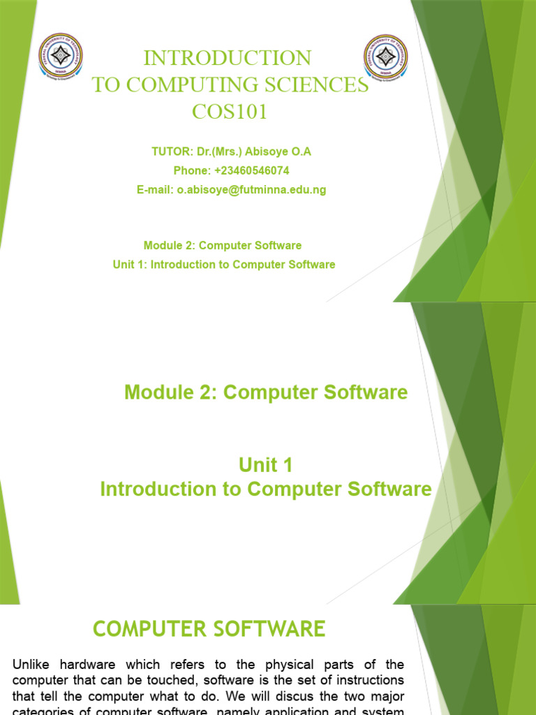 Introduction to Computer Software | PDF | Operating System | Software