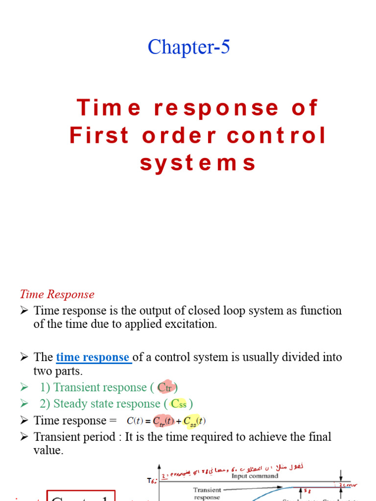 5 5time Response First Order SST NNNNN423 | PDF | Steady State ...