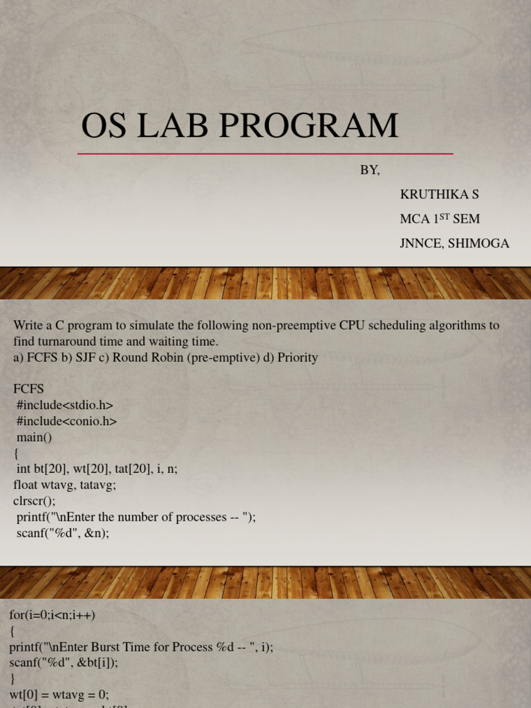 OS prog | PDF | Computer Engineering | Operations Research